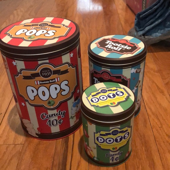 Kitchen | Candy Shop Metal Canister Set New | Poshmark
